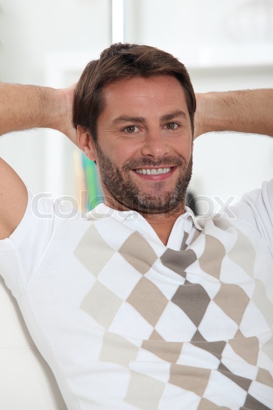 Man alone at home | Stock image | Colourbox