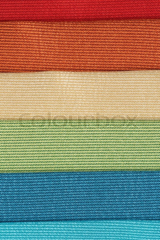 Closeup detail of multi color fabric ... | Stock image | Colourbox