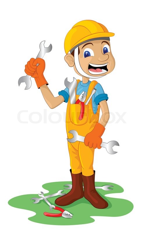 Mechanische Cartoon | Stock-Vektor | Colourbox