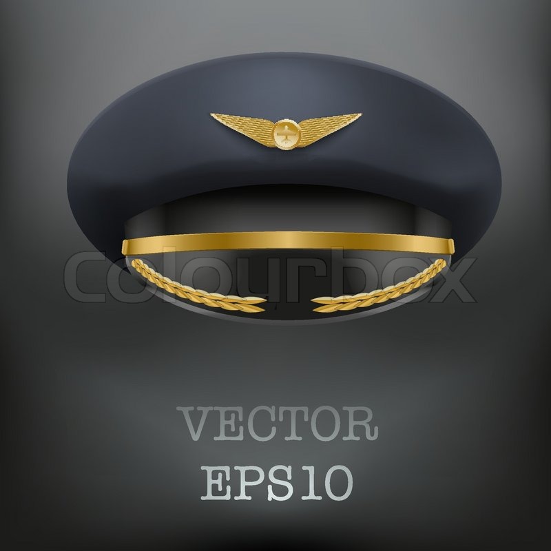 Background of Aviator Peaked cap of ... | Stock vector | Colourbox