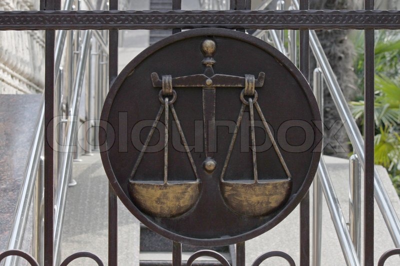 Zeichen der Rechtswissenschaft an der ... | Stock Bild | Colourbox