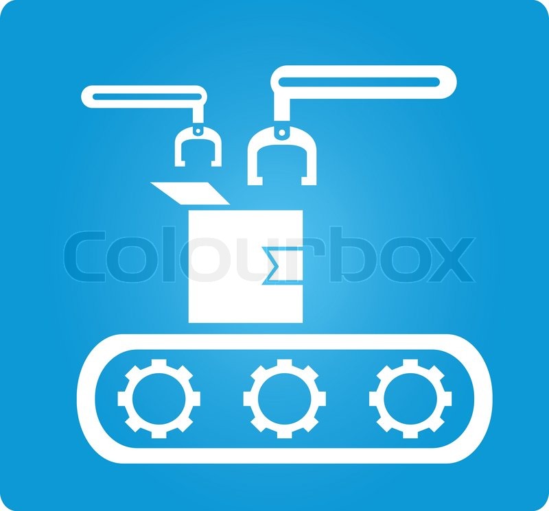 Production line symbol | Stock vector | Colourbox