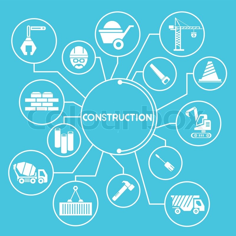 Construction and civil engineering ... | Stock vector | Colourbox