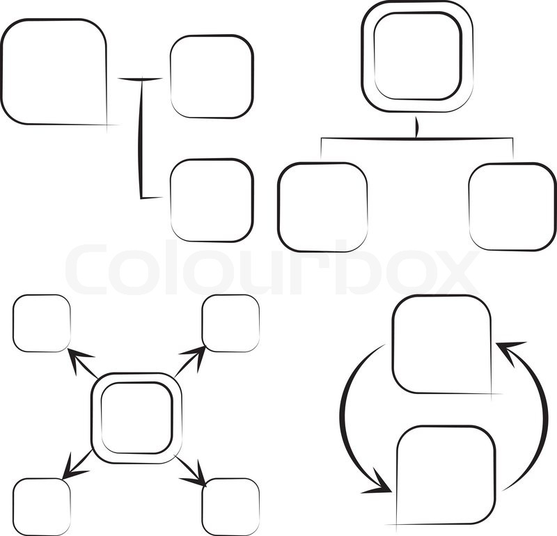 Sketch of diagram template | Stock vector | Colourbox