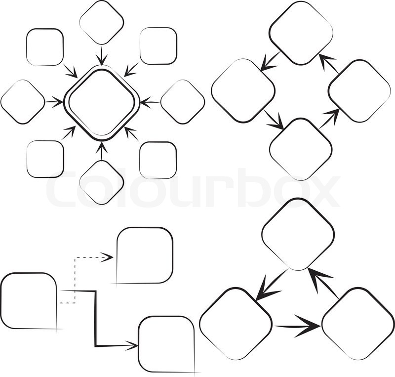 Sketch of diagram template | Stock vector | Colourbox