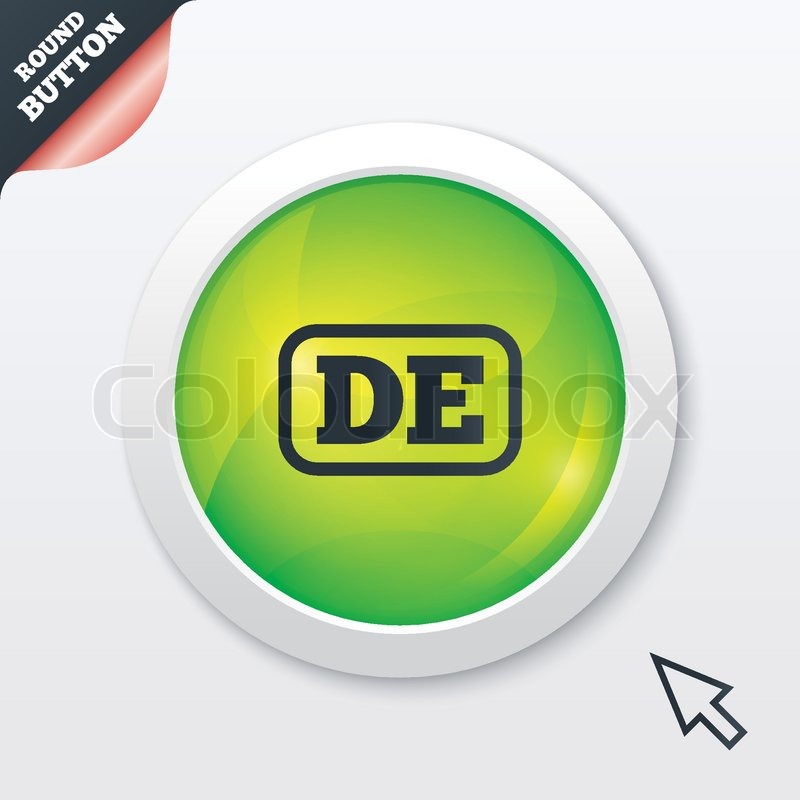 German language sign icon. DE ... | Stock vector | Colourbox