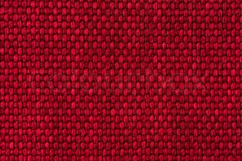 Closeup detail of red fabric texture ... | Stock image | Colourbox