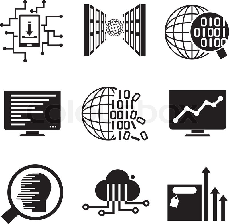 Daten-Analytics-Symbole | Stock-Vektor | Colourbox
