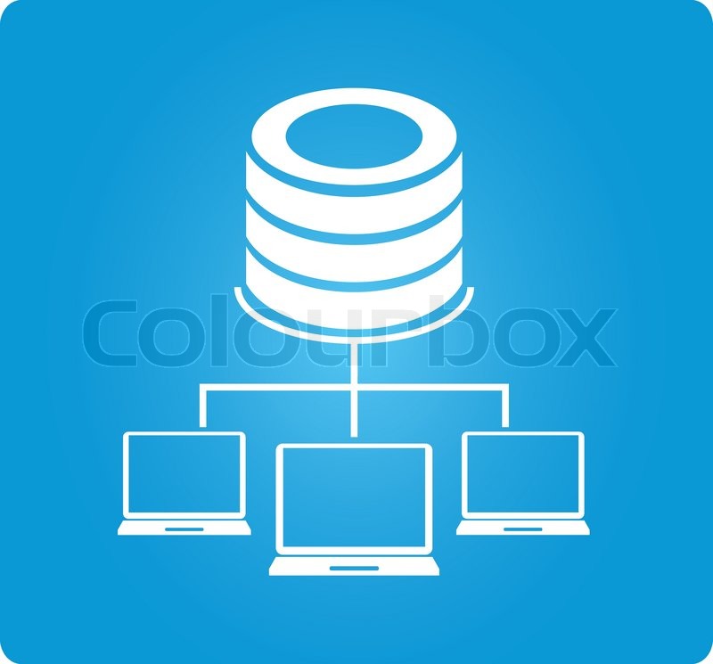 Database button | Stock vector | Colourbox