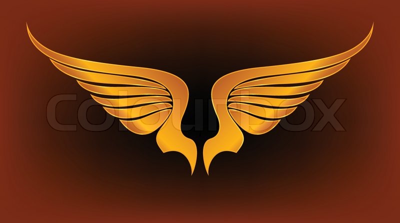 Gold Wings Vector | Stock vector | Colourbox