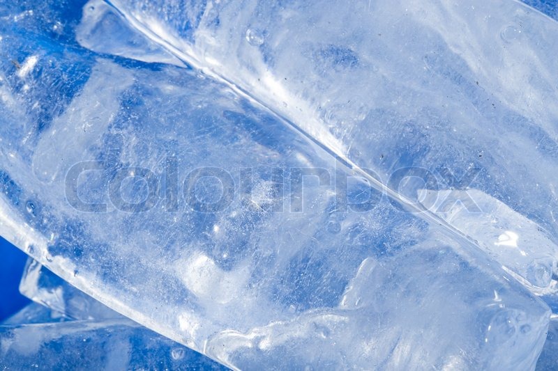 Abstract background of blue ice | Stock image | Colourbox