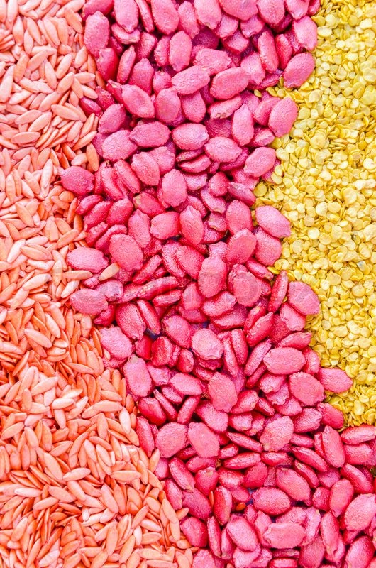 Colorful seeds texture using as ... | Stock image | Colourbox