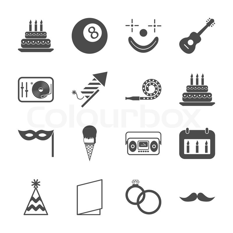 Party Symbole | Stock-Vektor | Colourbox