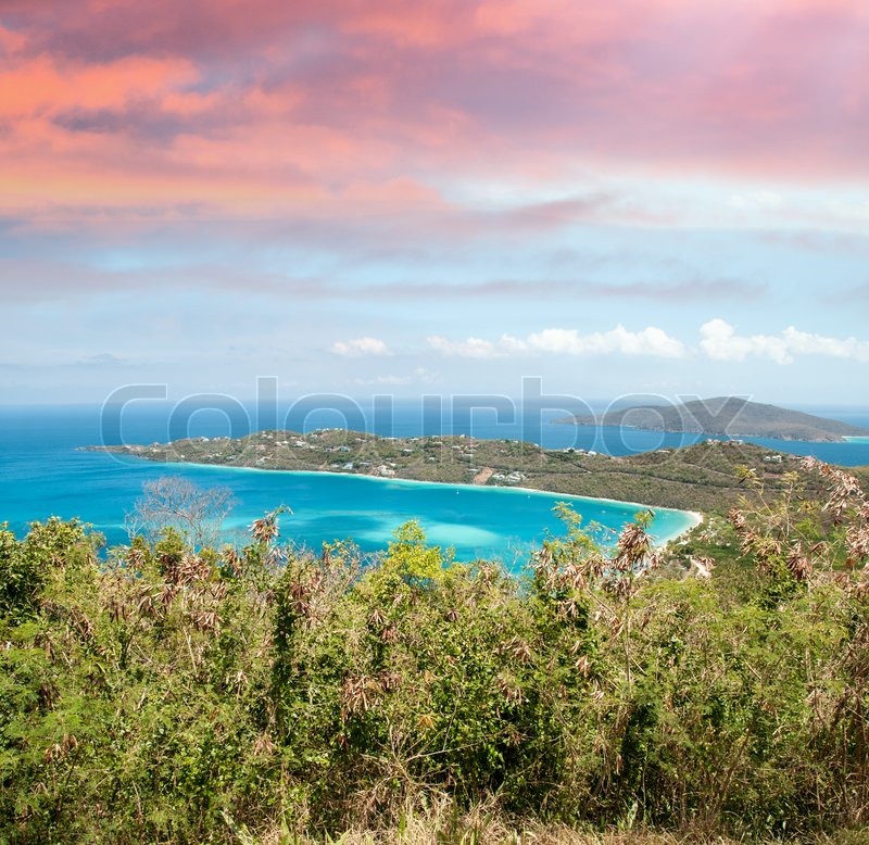 Beautiful landscape of Saint Thomas. | Stock image | Colourbox
