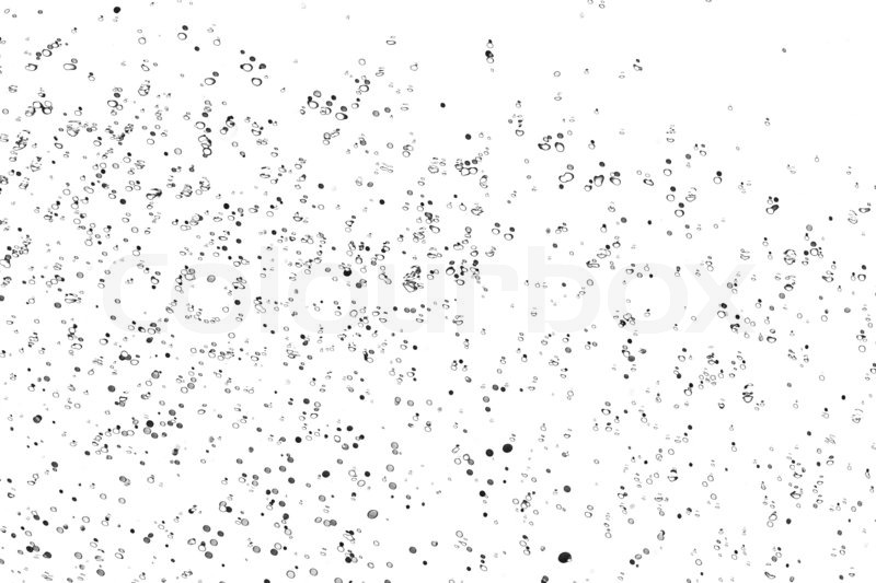 Raindrops on a white background | Stock image | Colourbox