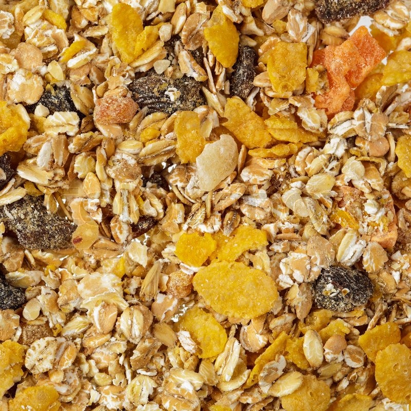 Muesli background closeup | Stock image | Colourbox