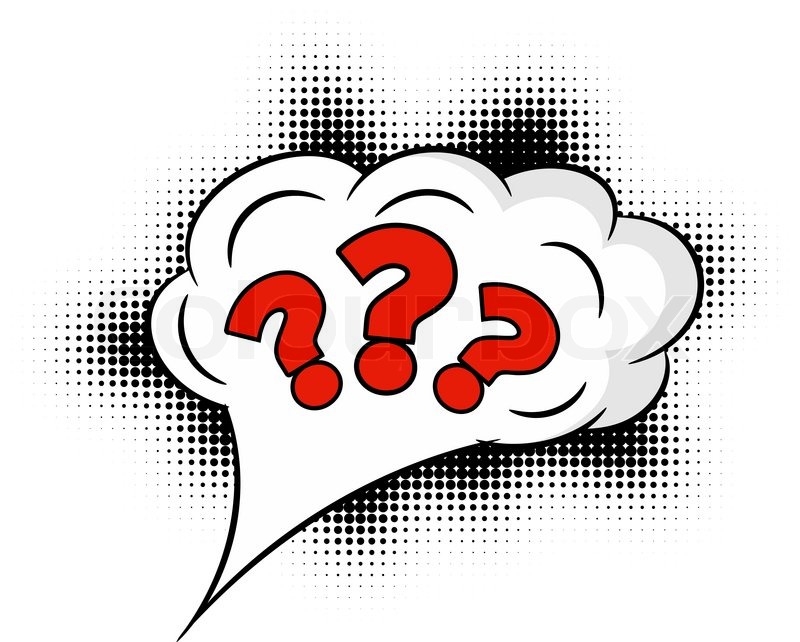 Comic question mark | Stock vector | Colourbox