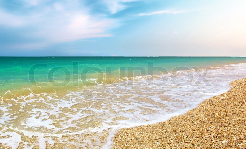 Wunderschöne Küste Strand. ... | Stock Bild | Colourbox