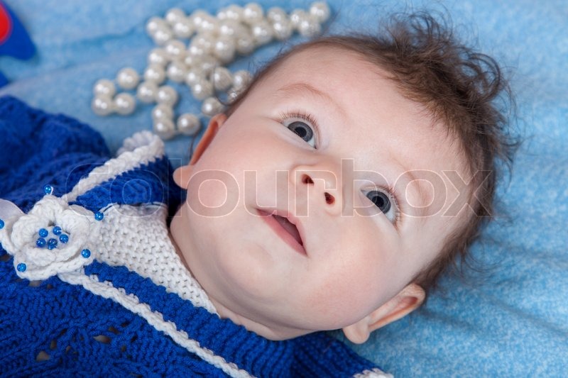 Porträt von Baby Mädchen fashionista | Stock Bild | Colourbox