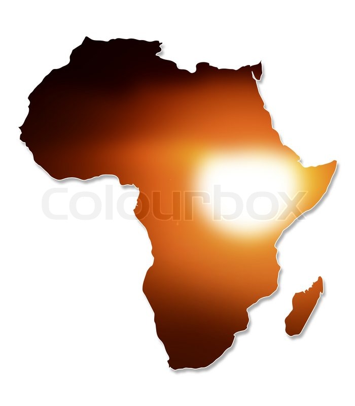 Africa Map Design isolated on white | Stock image | Colourbox