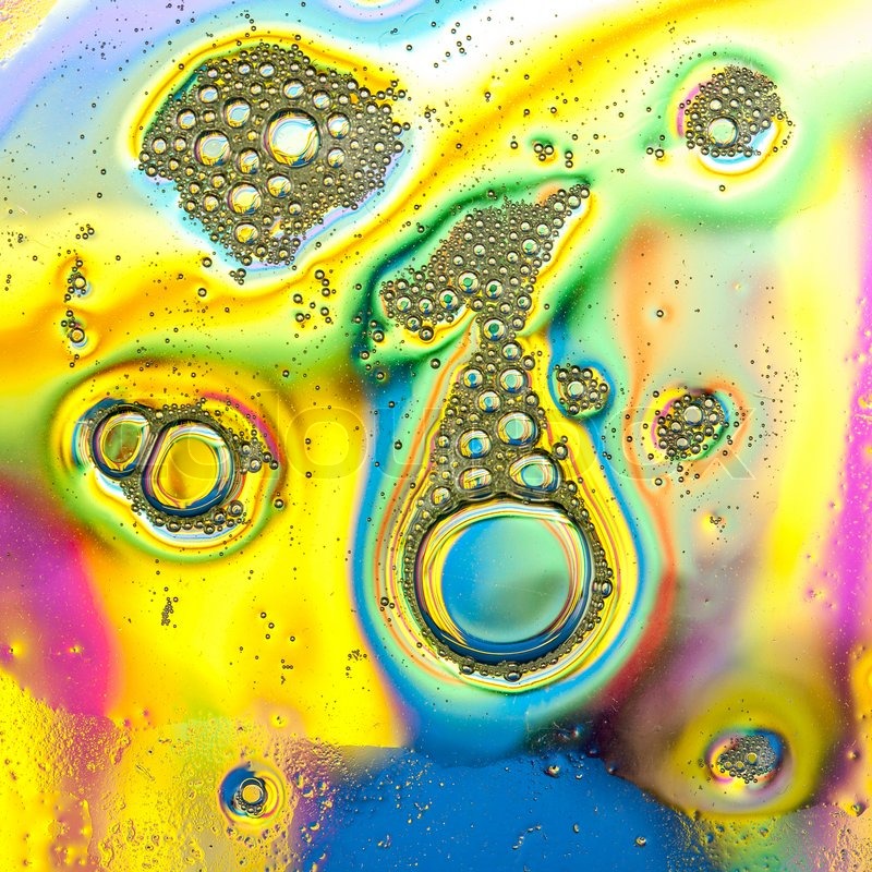 Foam bubbles macro closeup on an ... | Stock image | Colourbox