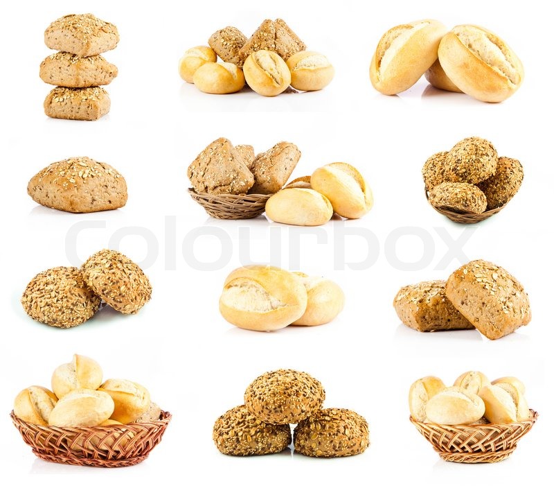 Sortiment von gebackenem Brot. Brötchen ... | Stock Bild | Colourbox