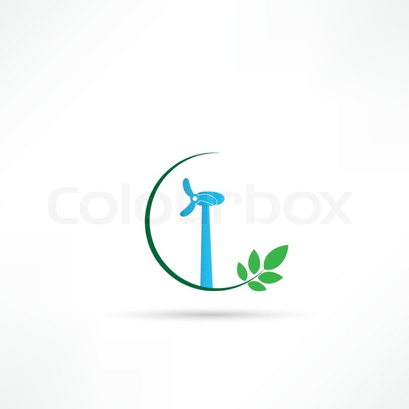 Wind turbines icon | Stock vector | Colourbox