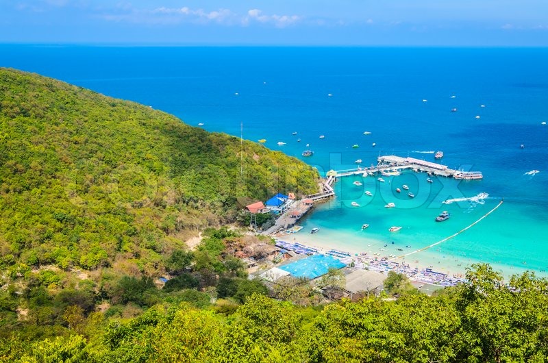 Koh larn island tropical beach in ... | Stock image | Colourbox