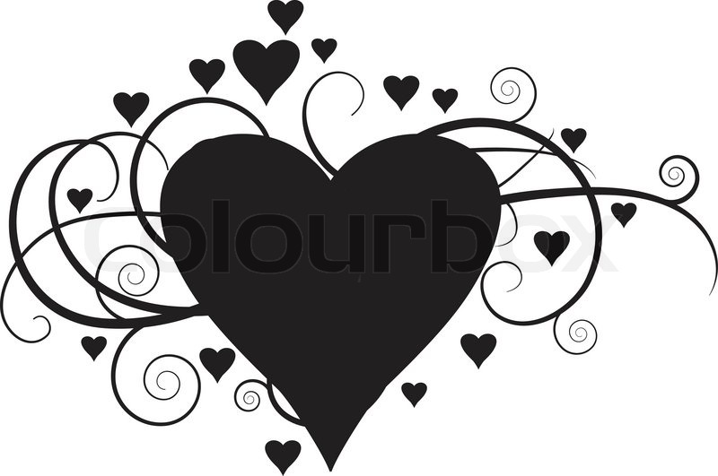 Fancy White Heart Clipart