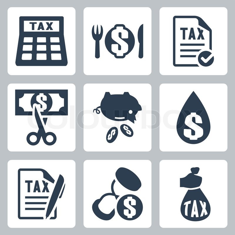 Vektor Steuer Icons set | Stock-Vektor | Colourbox