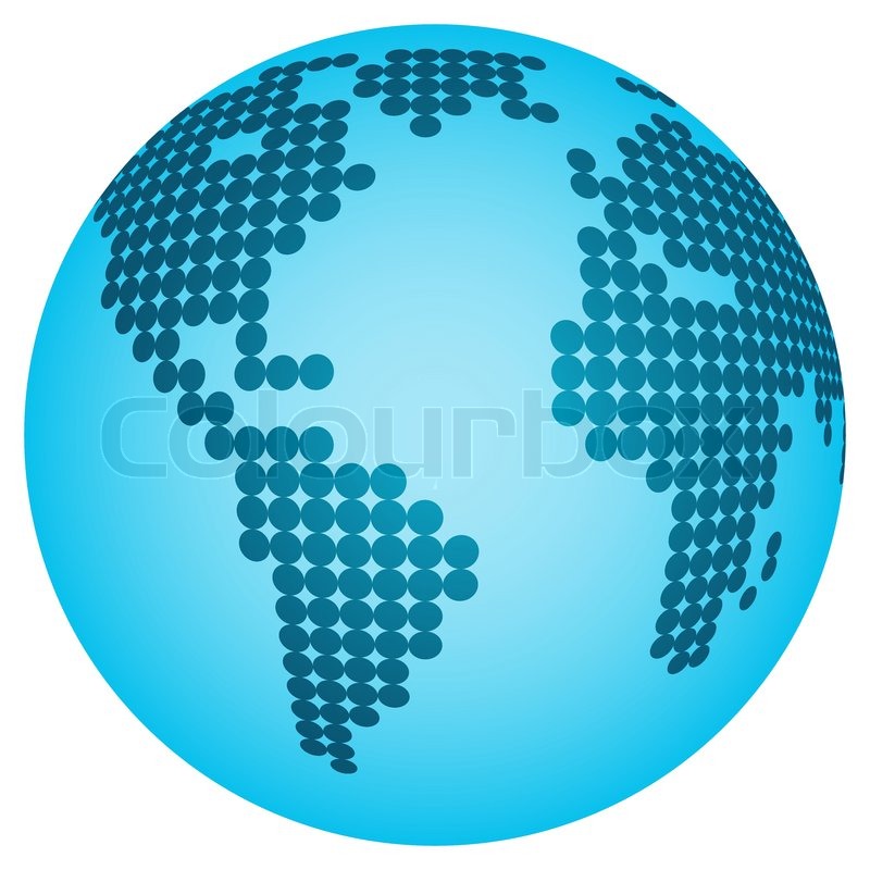 Illustration of the abstract globe | Stock vector | Colourbox
