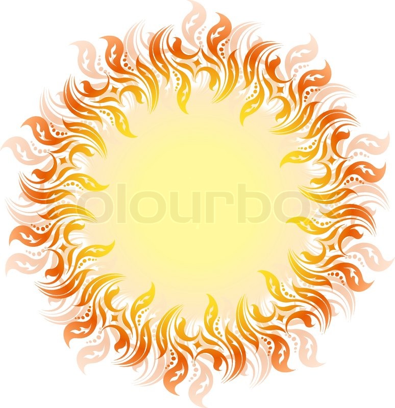 Round design. Sun symbol | Stock vector | Colourbox