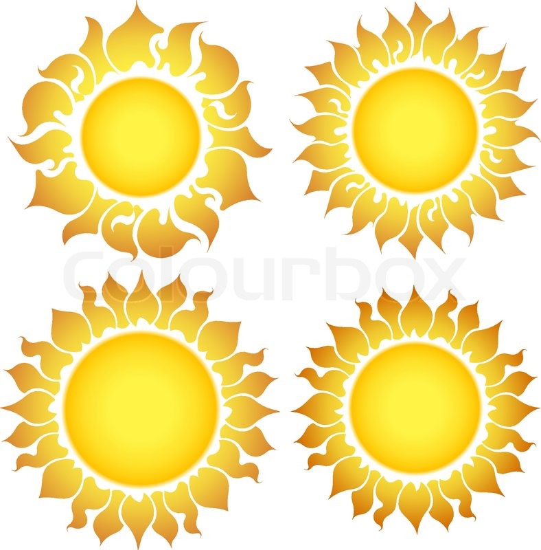 Sun Background Vector 4