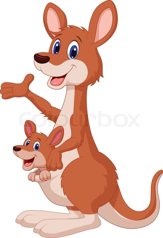 Vector illustration of Kangaroo ... | Stock vector | Colourbox