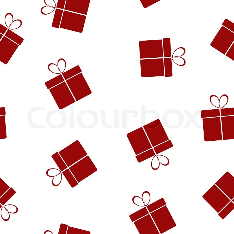 Seamless texture with gifts | Stock vector | Colourbox