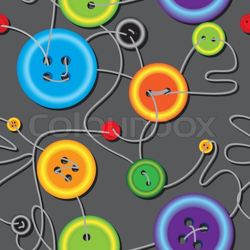 "buttons and thread seamless" | Stock vector | Colourbox