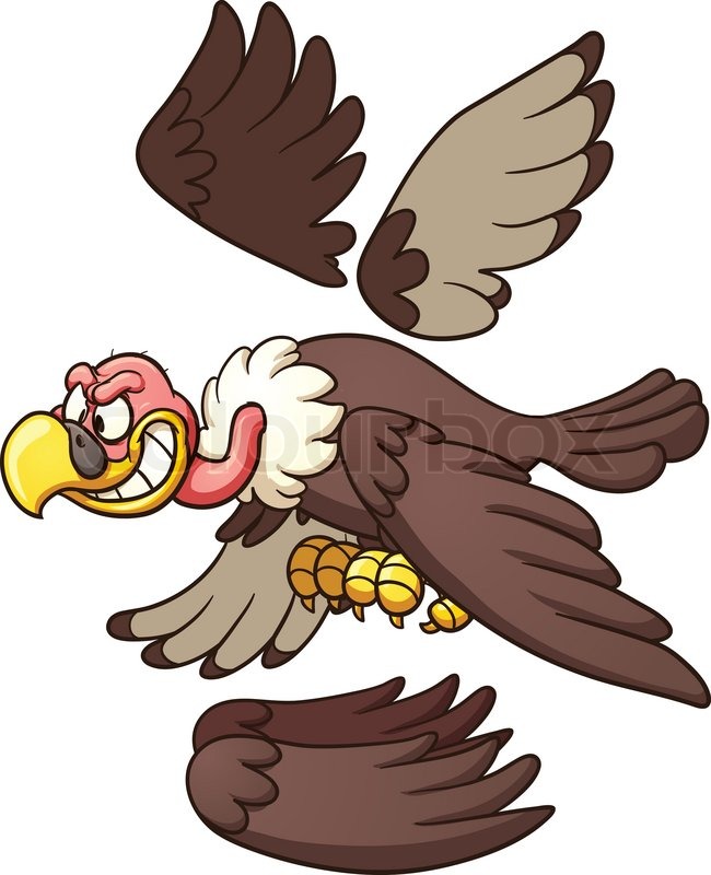 "Cartoon Geier" | Stock-Vektor | Colourbox