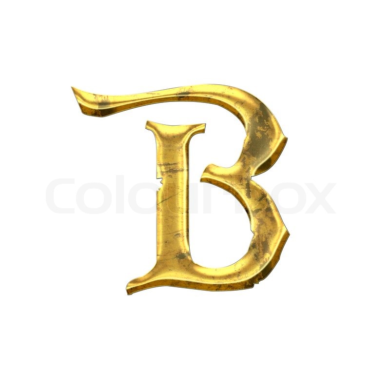Hochwertige alte glänzenden Buchstaben ... | Stock Bild | Colourbox