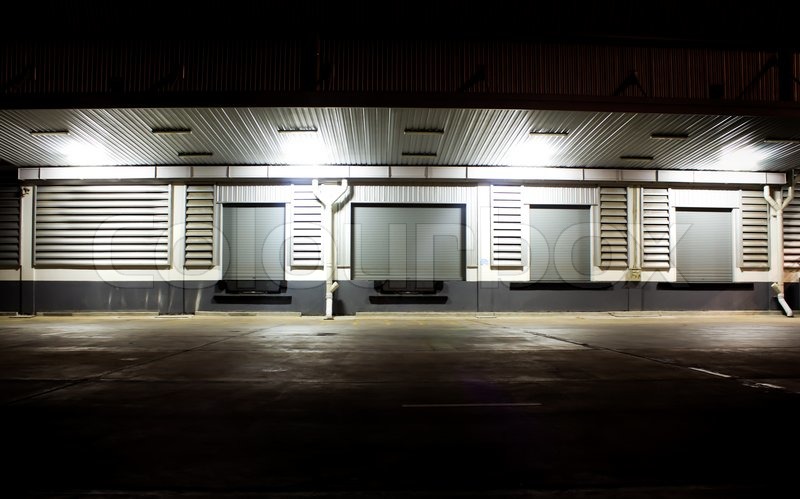 Night warehouse | Stock image | Colourbox