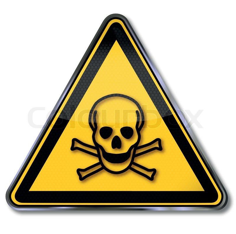 "Warnzeichen Warnung vor giftigen ... | Stock-Vektor | Colourbox