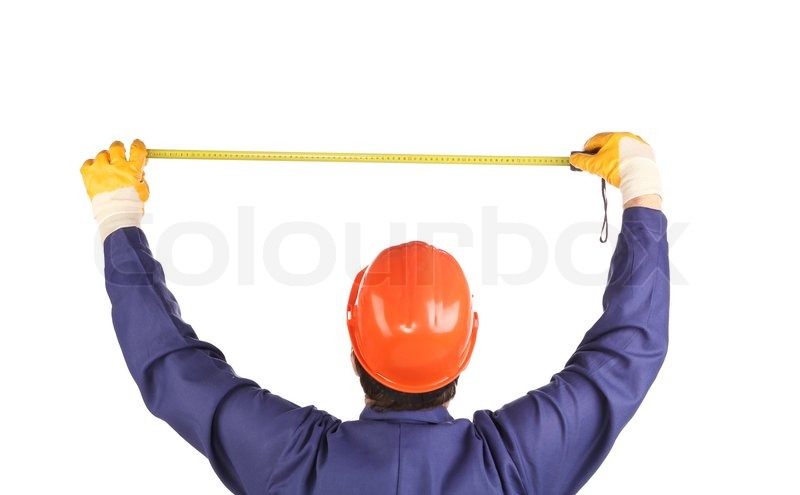 Konstruieren Sie mit Lineal messen. | Stock Bild | Colourbox