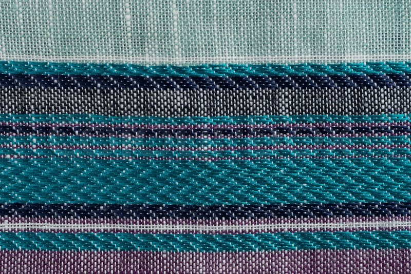 Closeup detail of multi color fabric ... | Stock image | Colourbox