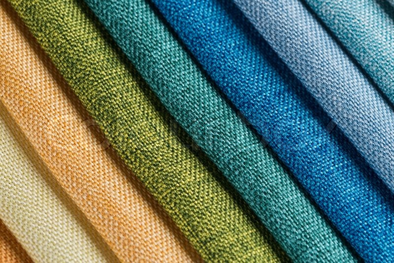 Closeup detail of multi color fabric ... | Stock image | Colourbox