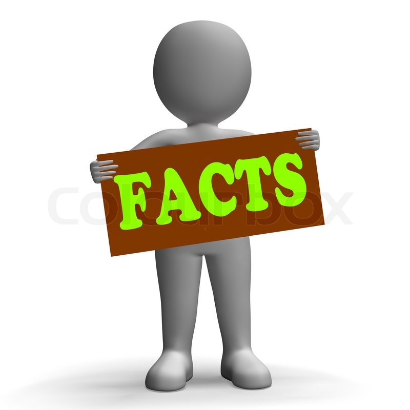 Facts Sign Character Showing True ... | Stock image | Colourbox
