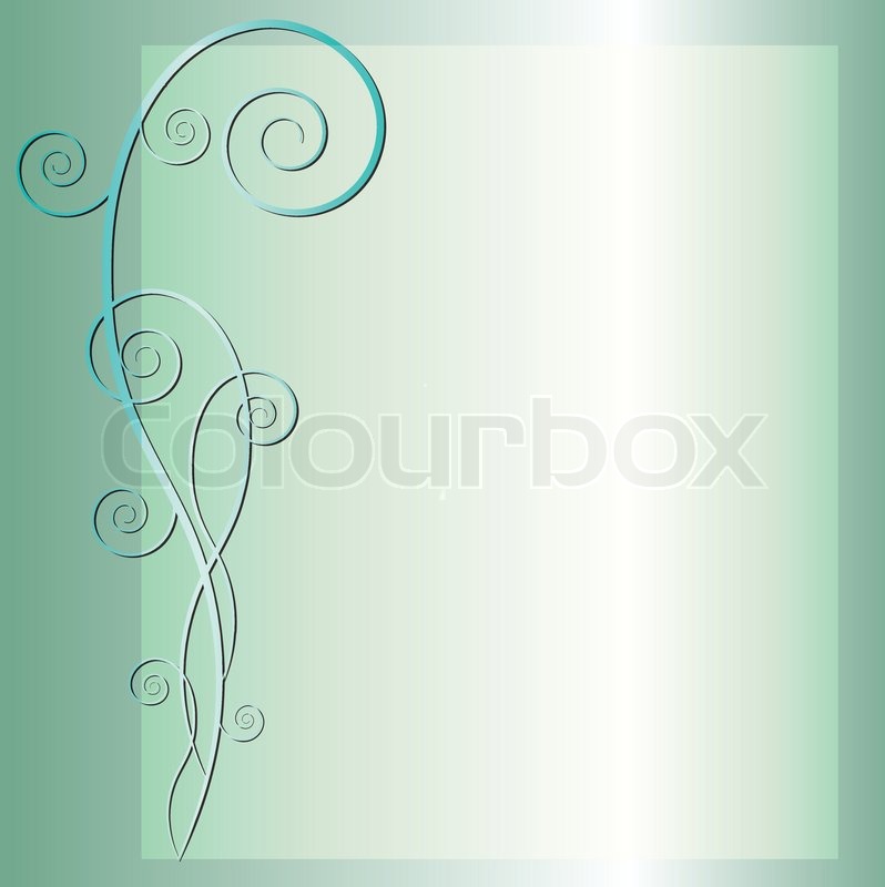 ELEGANT SWIRL CREAM | Stock vector | Colourbox