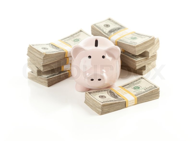 Pink Money Stacks