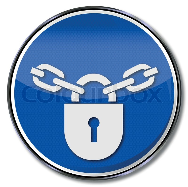 Gebotszeichen Sperren, absperren, ... | Stock-Vektor | Colourbox