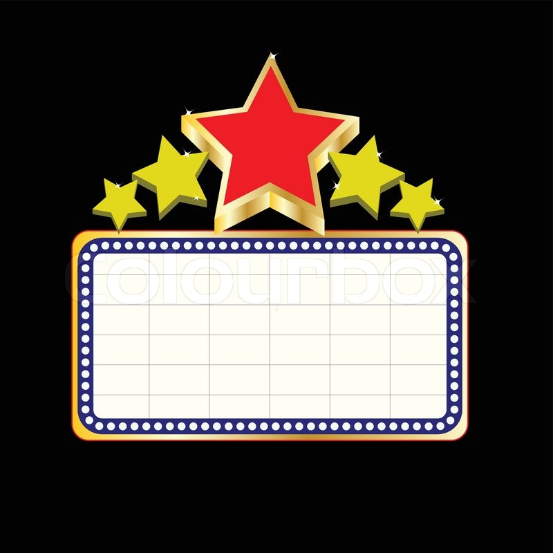 Blank Now Showing Sign