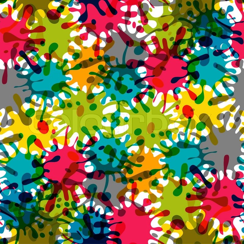 Vector Splash Abstract Seamless ... | Stock vector | Colourbox