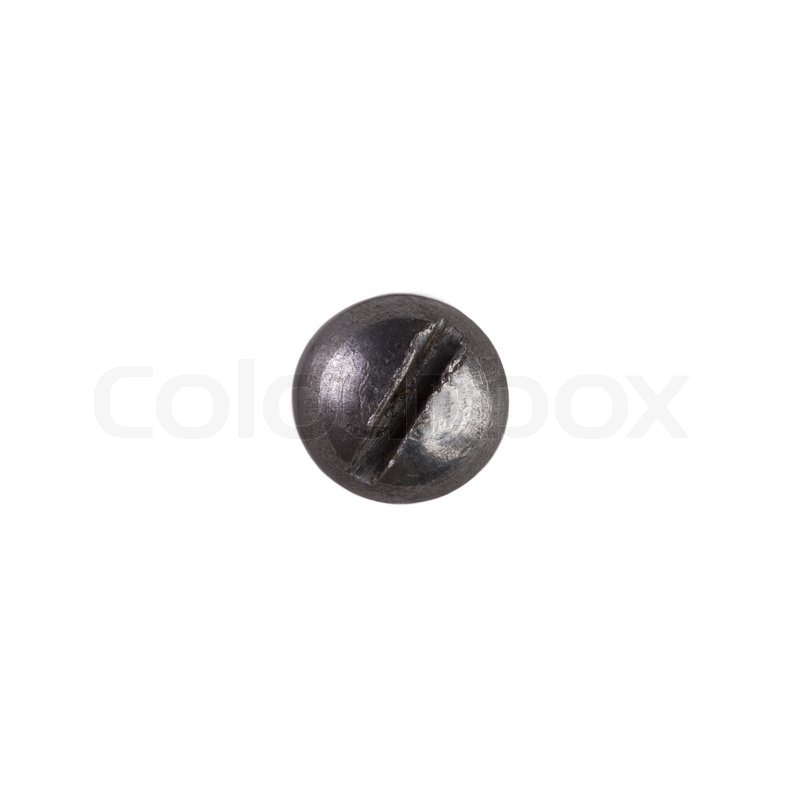 Screw heads Isolated on wite. | Stock image | Colourbox